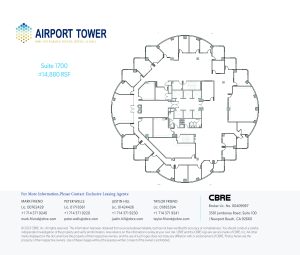 17th Floor – Suite 1700 – 14,880 RSF – Airport Tower